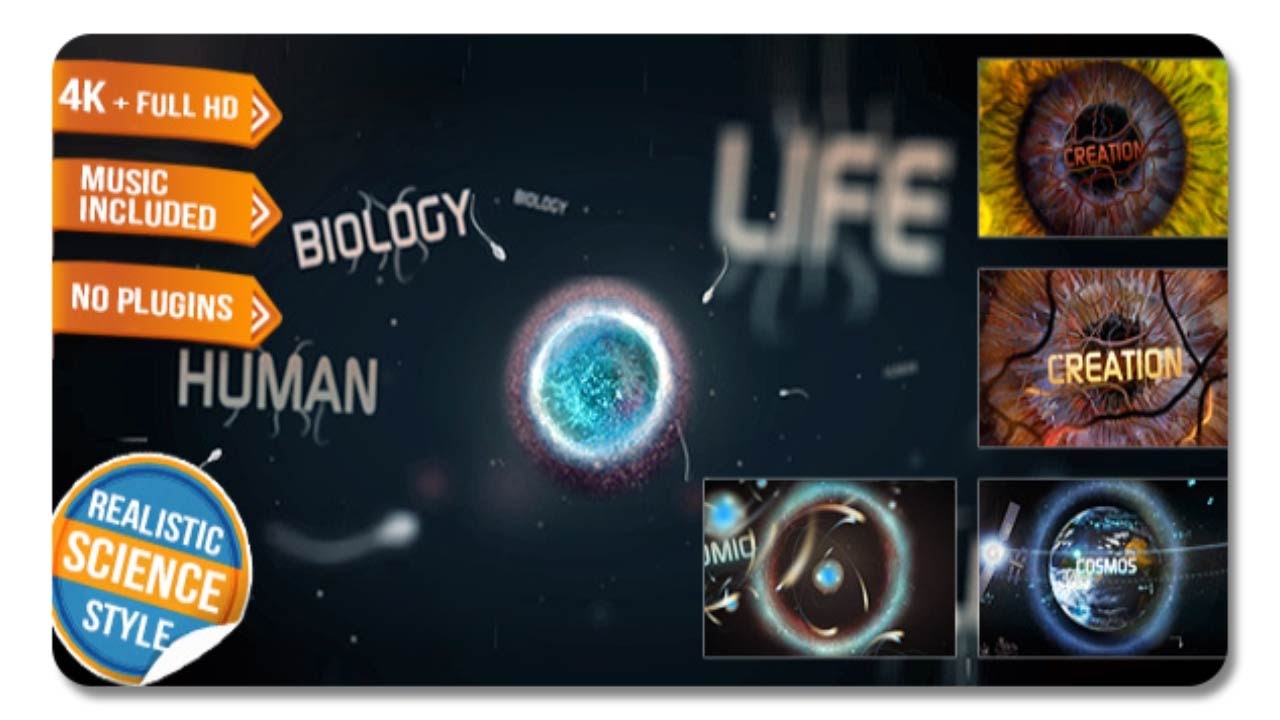 Science Physics Biology Opener | After Effects Template