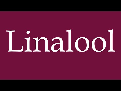 How to Pronounce ''Linalool'' Correctly in German