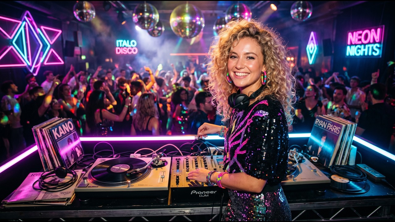 ITALO DISCO & SEXY VIBES 🔥 Beautiful Disco DJ Girl – Retro Dance Party 2026