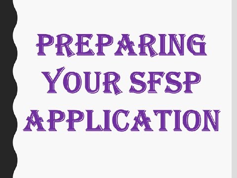 Preparing Your SFSP Application - Entre System - New Sponsors
