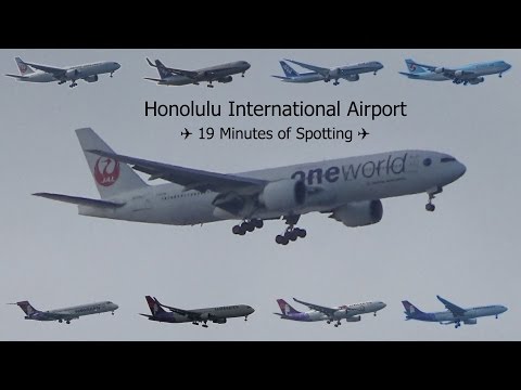 The ULTIMATE Honolulu International Airport Planespotting Video | 19 Minutes of Action!