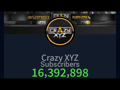 Crazy XYZ Subscribers count live video #crazyxyz 2021|11|15