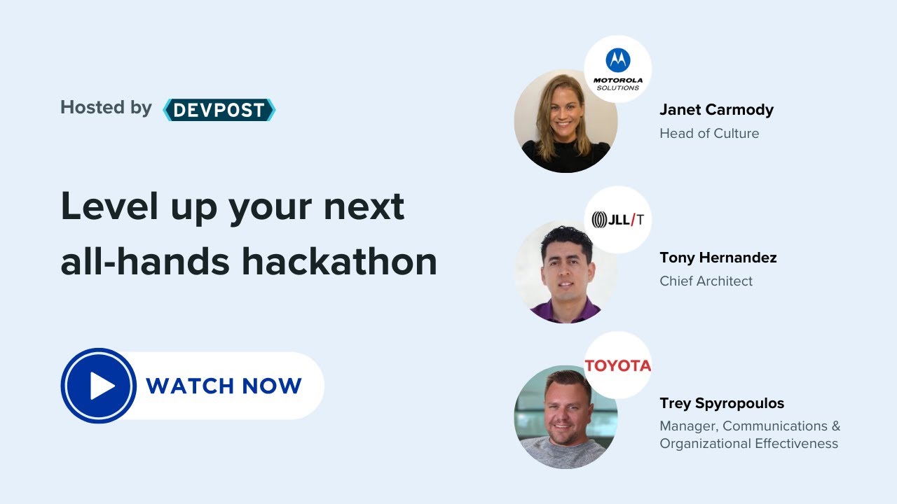 Level up Your Internal All-Hands Hackathons