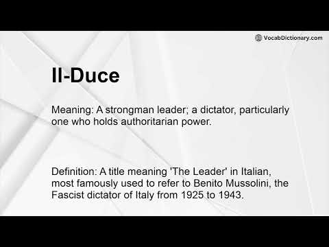 Il-Duce Meaning