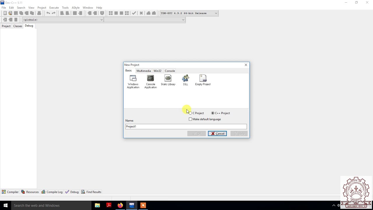 Debugging  Program in Dev C++