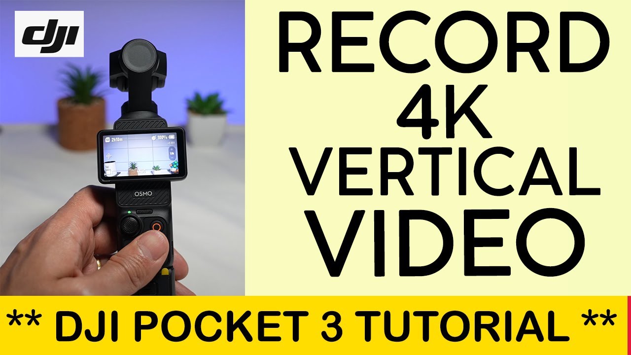 How to Shoot 4k Vertical Videos on DJI POCKET 3 | DJI Pocket 3 TIPS (2024)