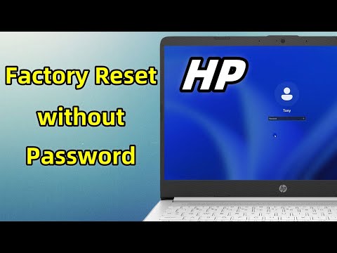 How to Factory Reset HP Laptop without Password Windows 11