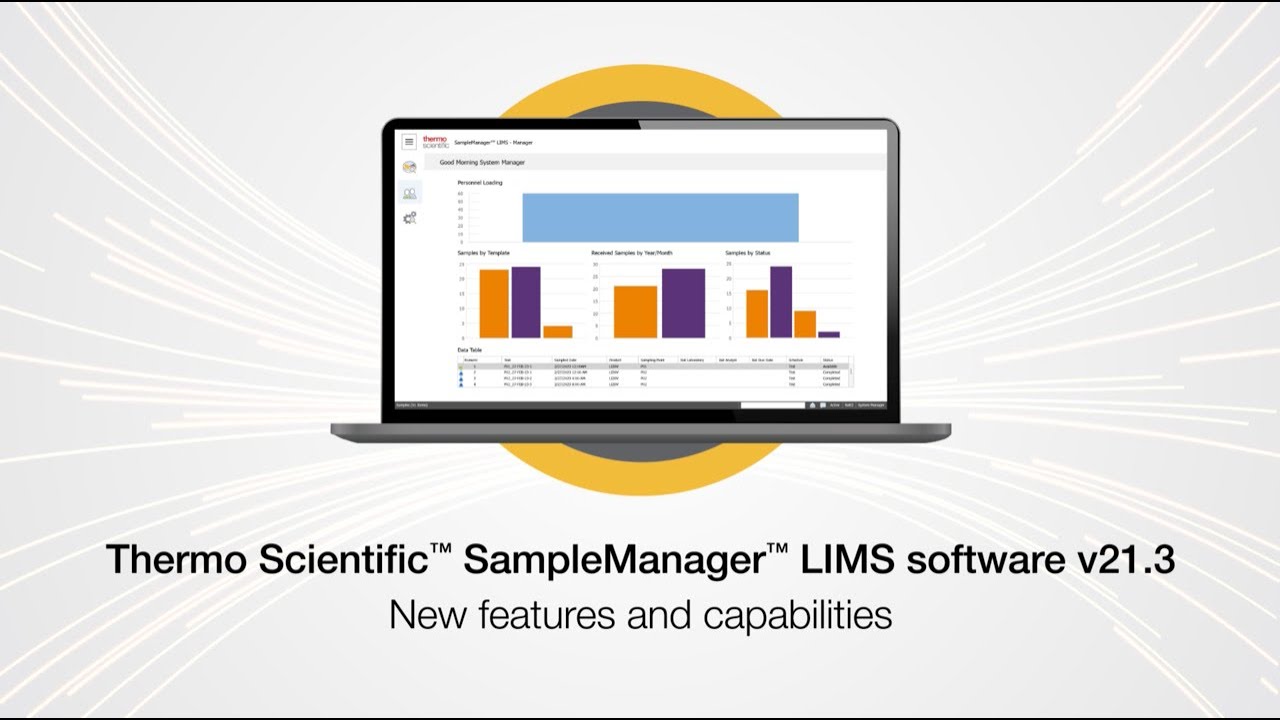Thermo Scientific SampleManager LIMS software v21.3: New features and capabilities