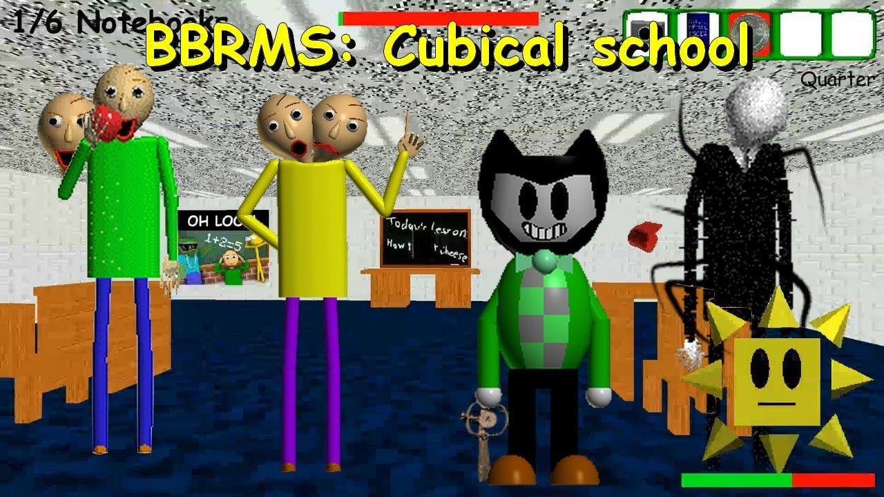 Baldi's basic random maps series: Cubical school map (Baldi's basic custom map)