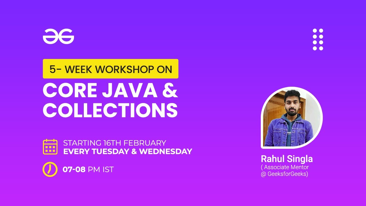 Workshop | Core JAVA & Collections | Week 1 - Day 1