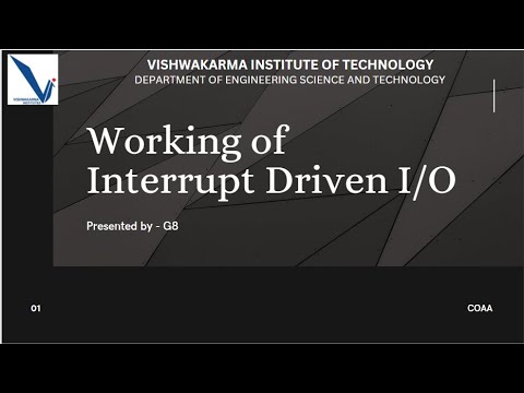 Working of Interrupt Driven IO