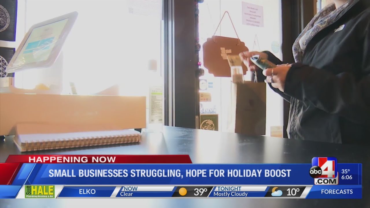 Small businesses struggling, hope for holiday boost