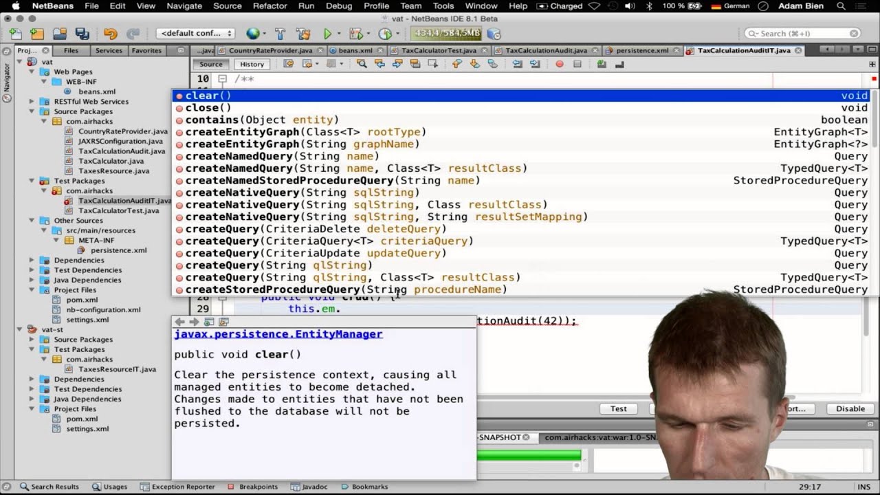 A Note On Java EE Testing