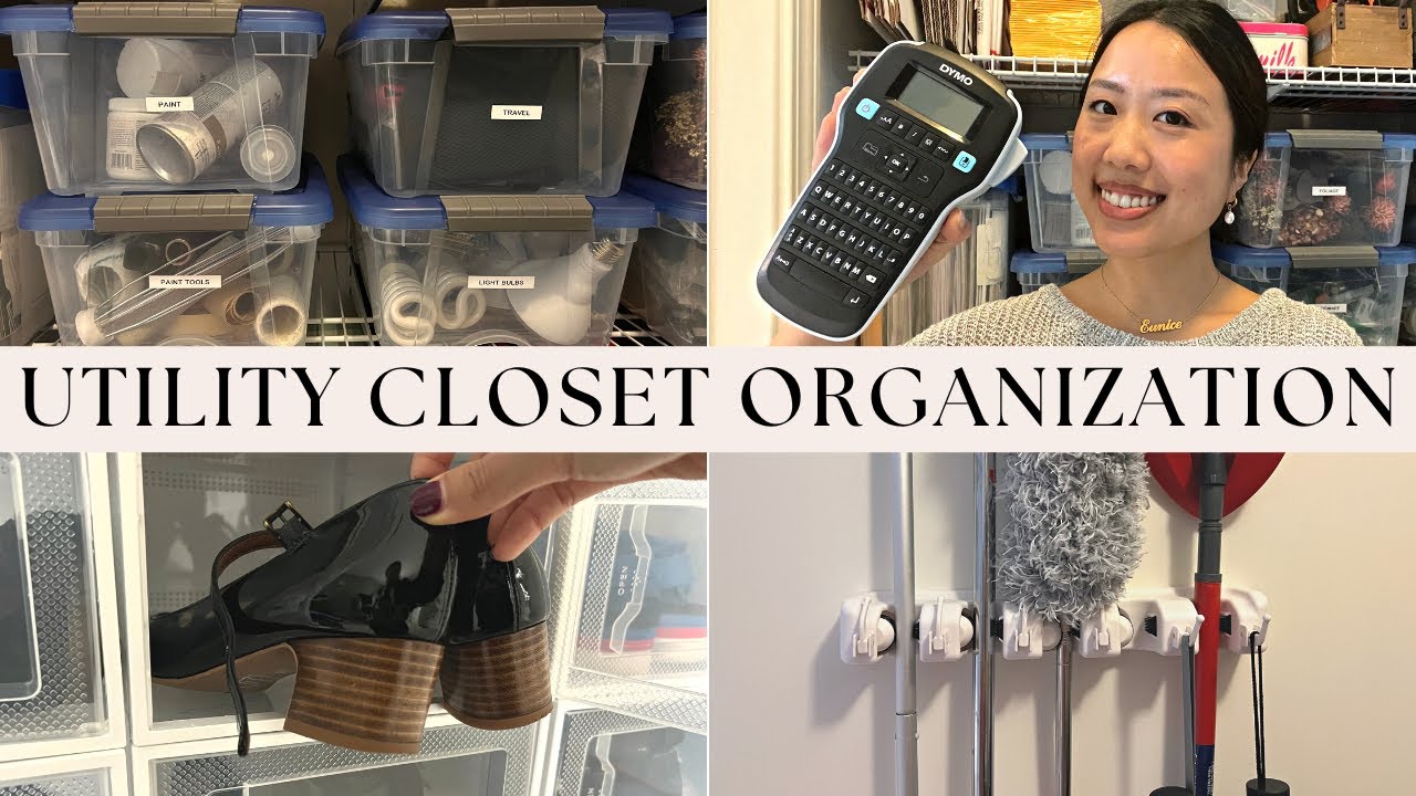7 Utility closet organization ideas to DOUBLE your storage space and help you be more efficient ✨