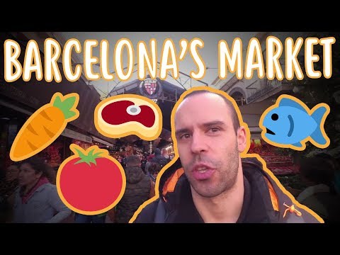 St. Joseph market (La Boqueria) in Barcelona - Beginner Spanish - I show you around #5