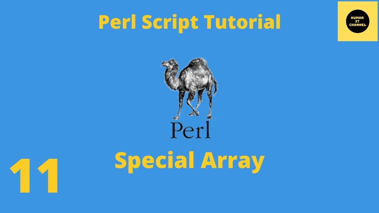 Special Array in Perl - Perl Script Basics Tutorial - Part 11