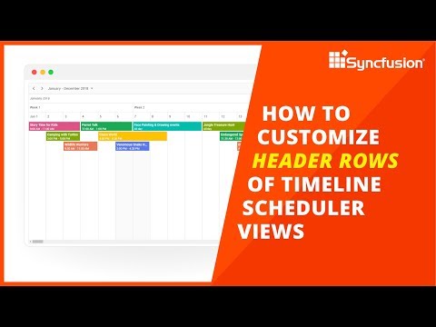 Learn How to Customize Header Rows of Timeline Scheduler Views - Mind Luster