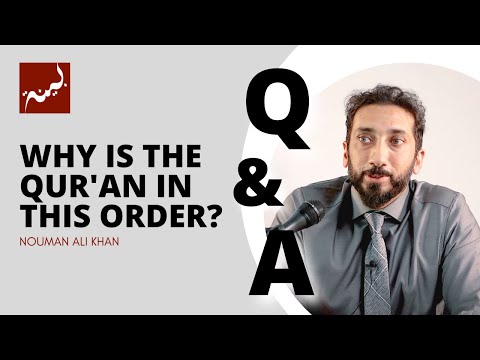 The Order of Surahs in Quran – 114 Chambers