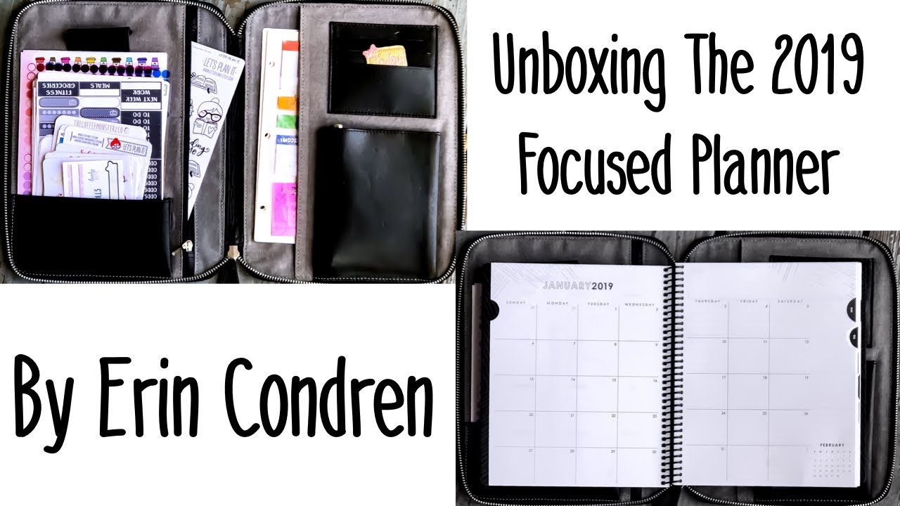 HOW TO SET UP YOUR 2019 ERIN CONDREN FOCUSED COLLECTION
