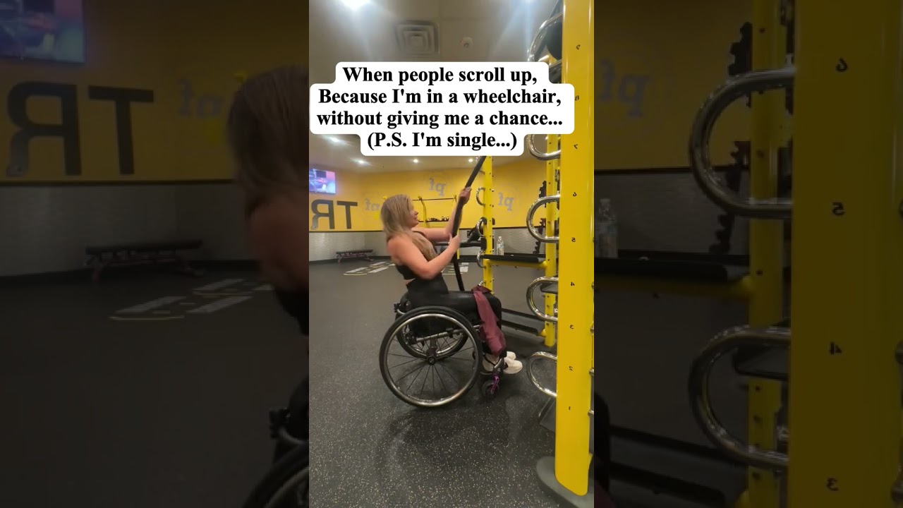 When people scroll up, Because I'm in a wheelchair, without giving me a chance...Single in USA ...
