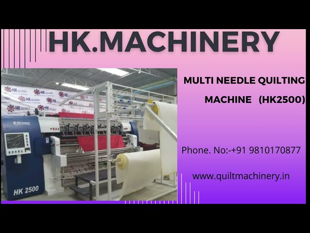 Quilting Machine - Multi Needle Quilting Machine HK2500 Importer from ...