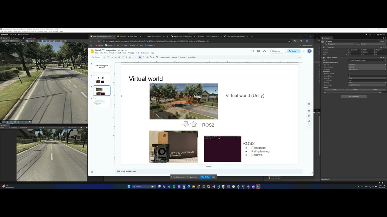 Unity and ROS2 Integration prep work
