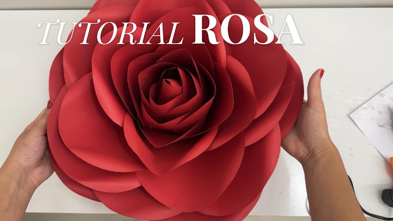 Tutorial Rosa 3D para Painel do Dia das Mães