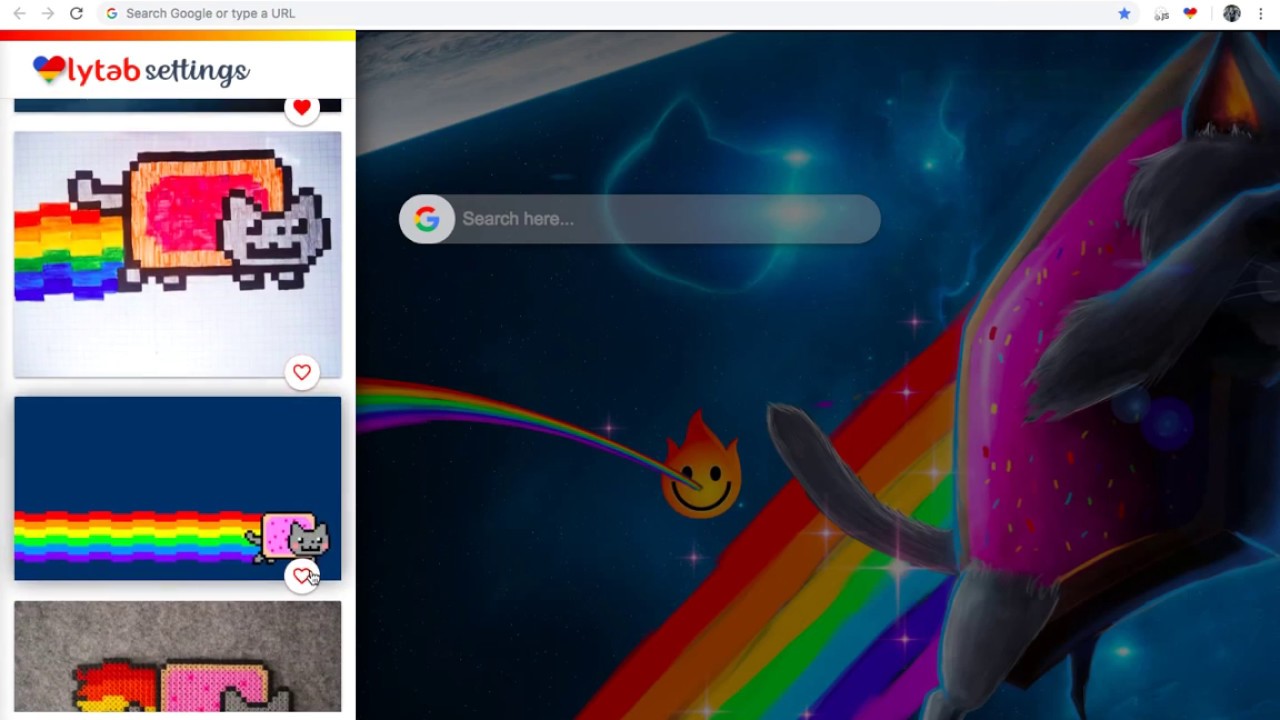 Nyan Cat HD Wallpaper & New Tab Themes