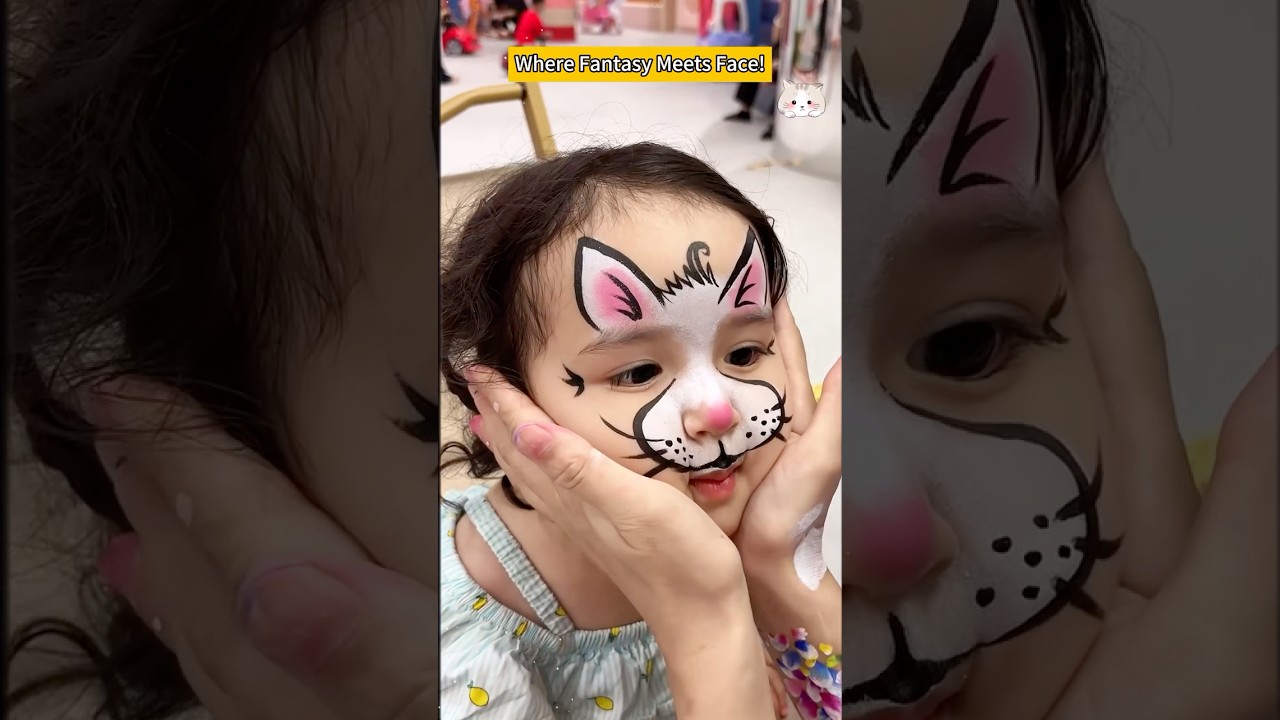 Animal face painting is easy for beginners  #children #facepainting #drawingtutorial #facepaint