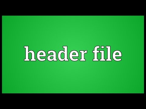 Header file Meaning