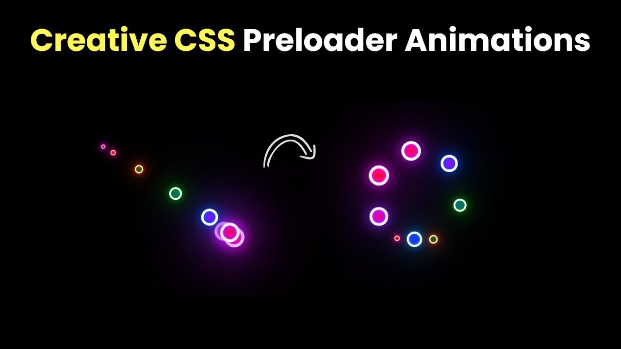 Circular CSS Preloader Animation with Glowing Effect - CSS3 Animation Effects (#preloader)