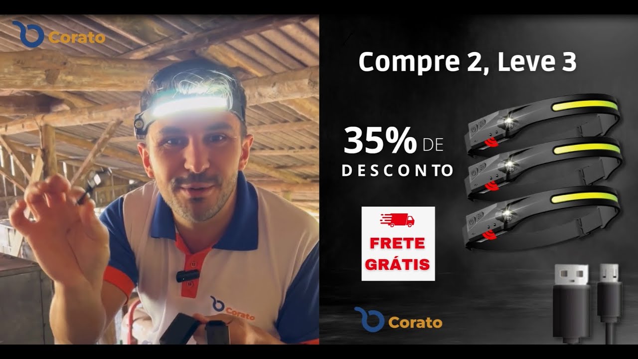 LANTERNA DE CABEÇA Compre 2, leve 3