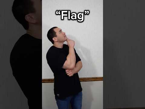 Learn ASL “Flag” #asl #americansignlanguage #deaf #hardofhearing #english #education #flag #learn