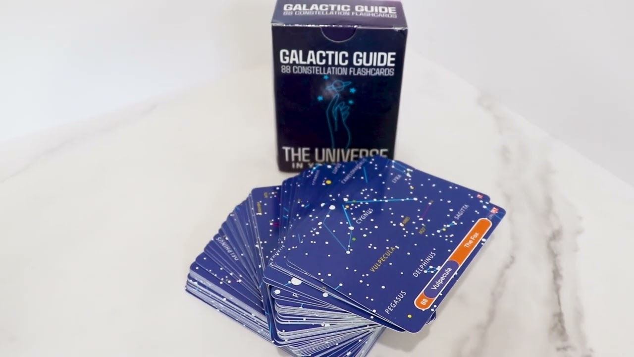 Explore the Universe | Briston 88 Constellation Astronomy Flash Cards