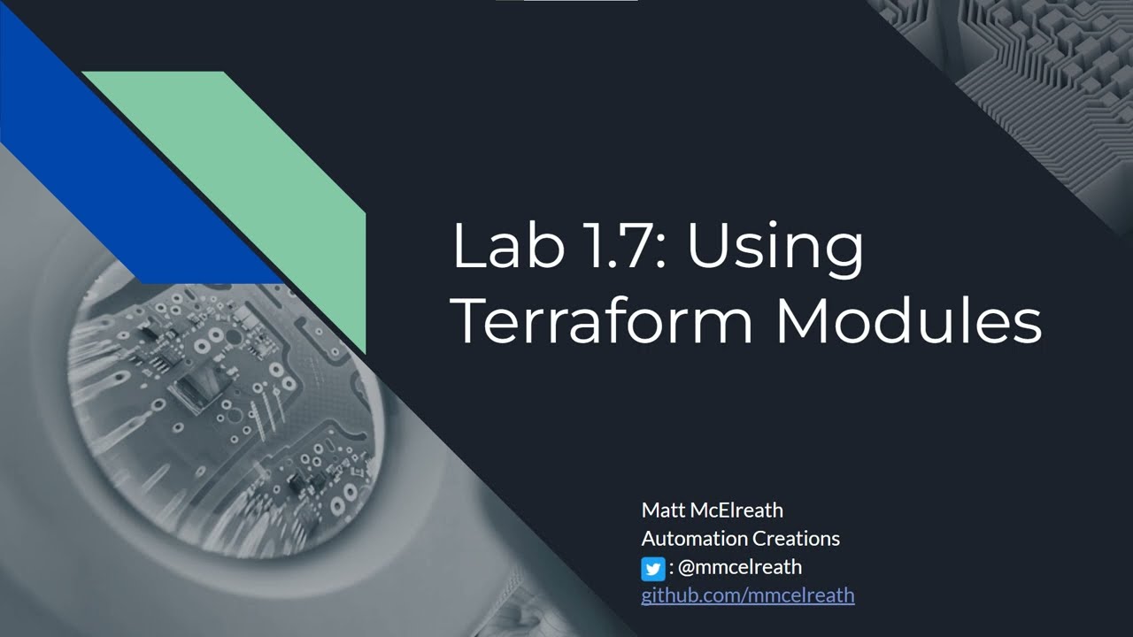 Lab 1.7 Terraform Modules - Using Terraform with Azure Cloud - Tutorial
