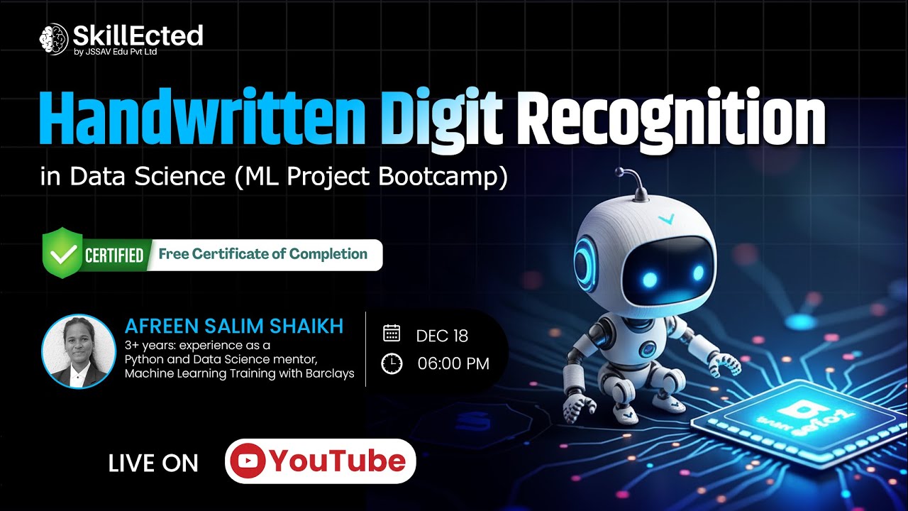 Handwritten Digit Recognition in Data Science (ML Project Bootcamp)