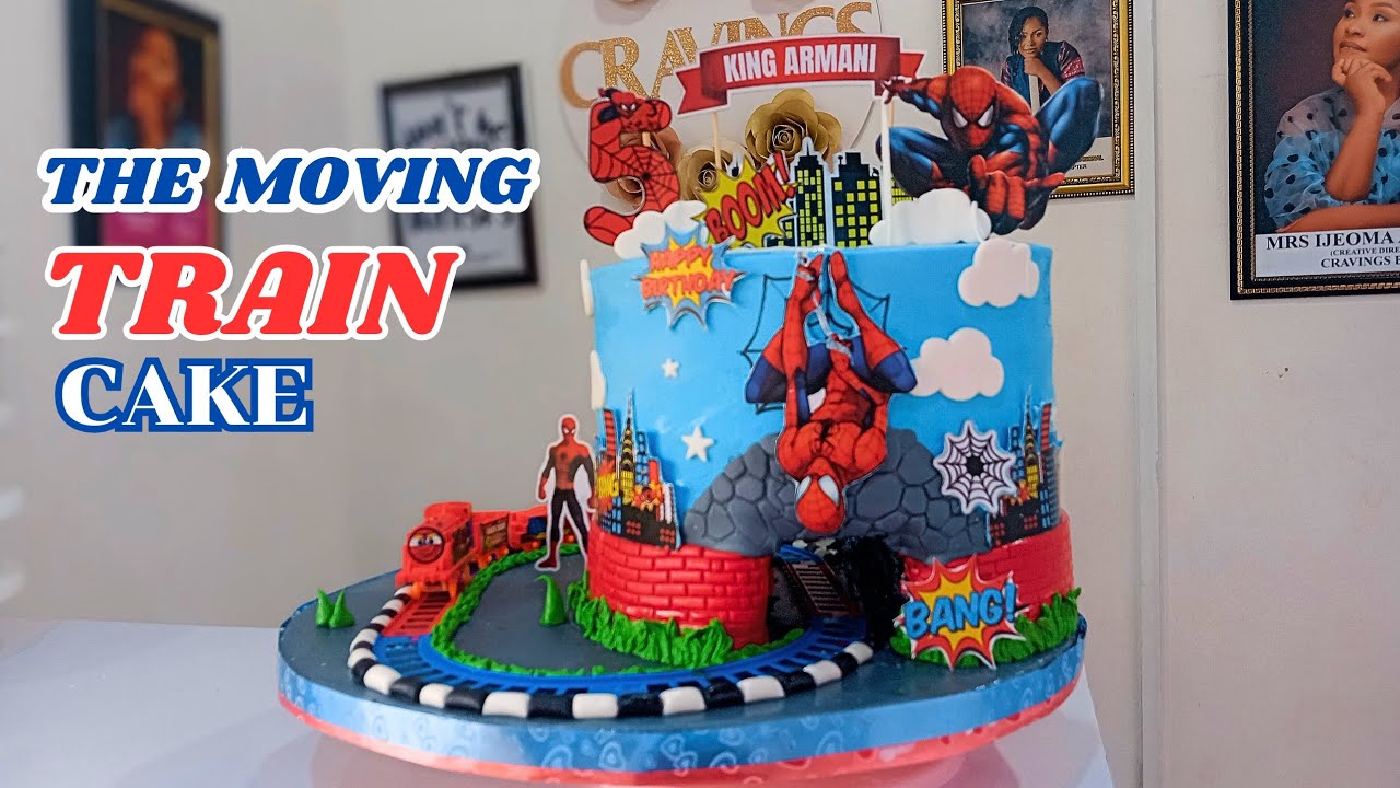 FINALLY!!! A Detailed Tutorial on how to Make a Moving/Automated Train CAKE | Train Cake