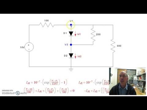 Scilab's function leastsq() to solve nonlinear circuits
