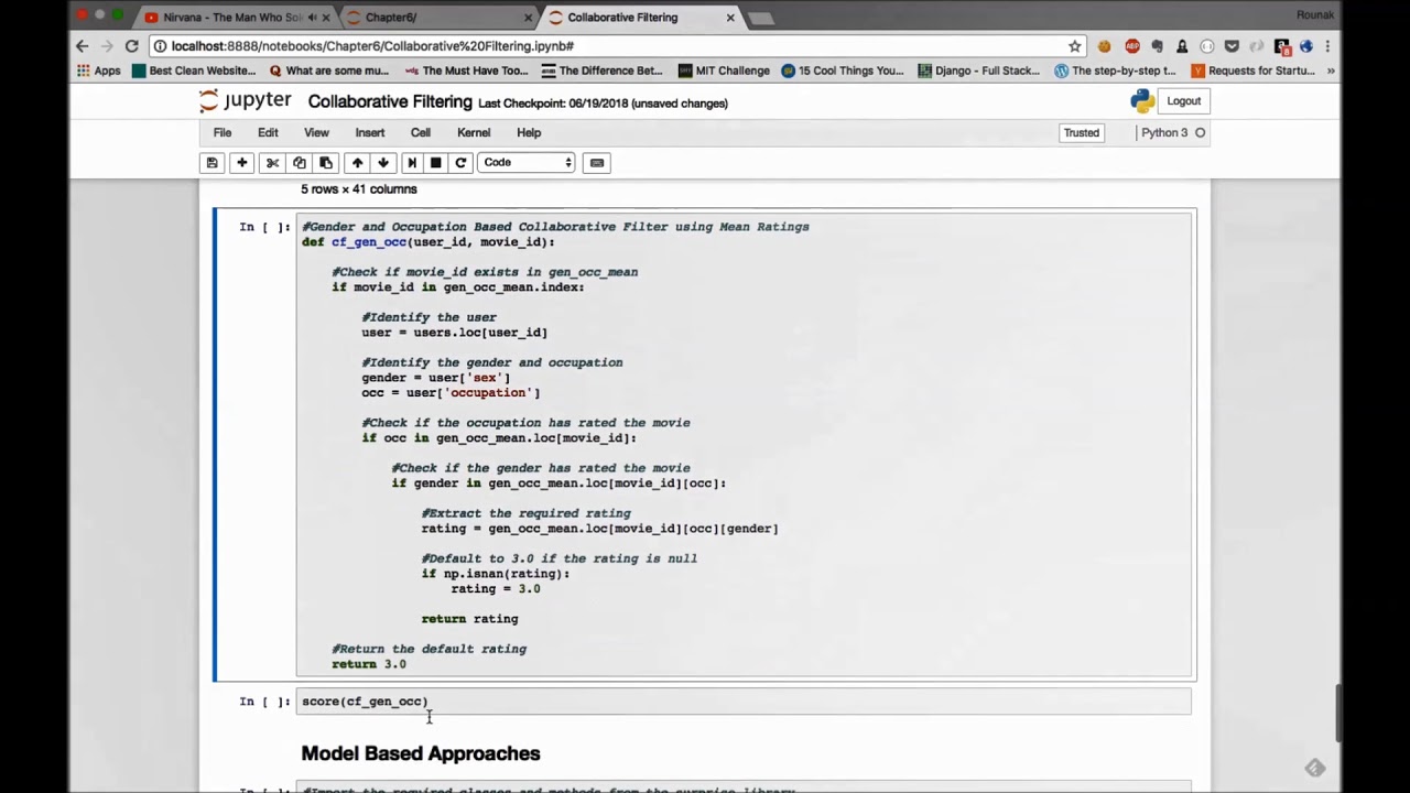 Hands-on Recommendation Systems with Python | 6. Building Collaborative Filters