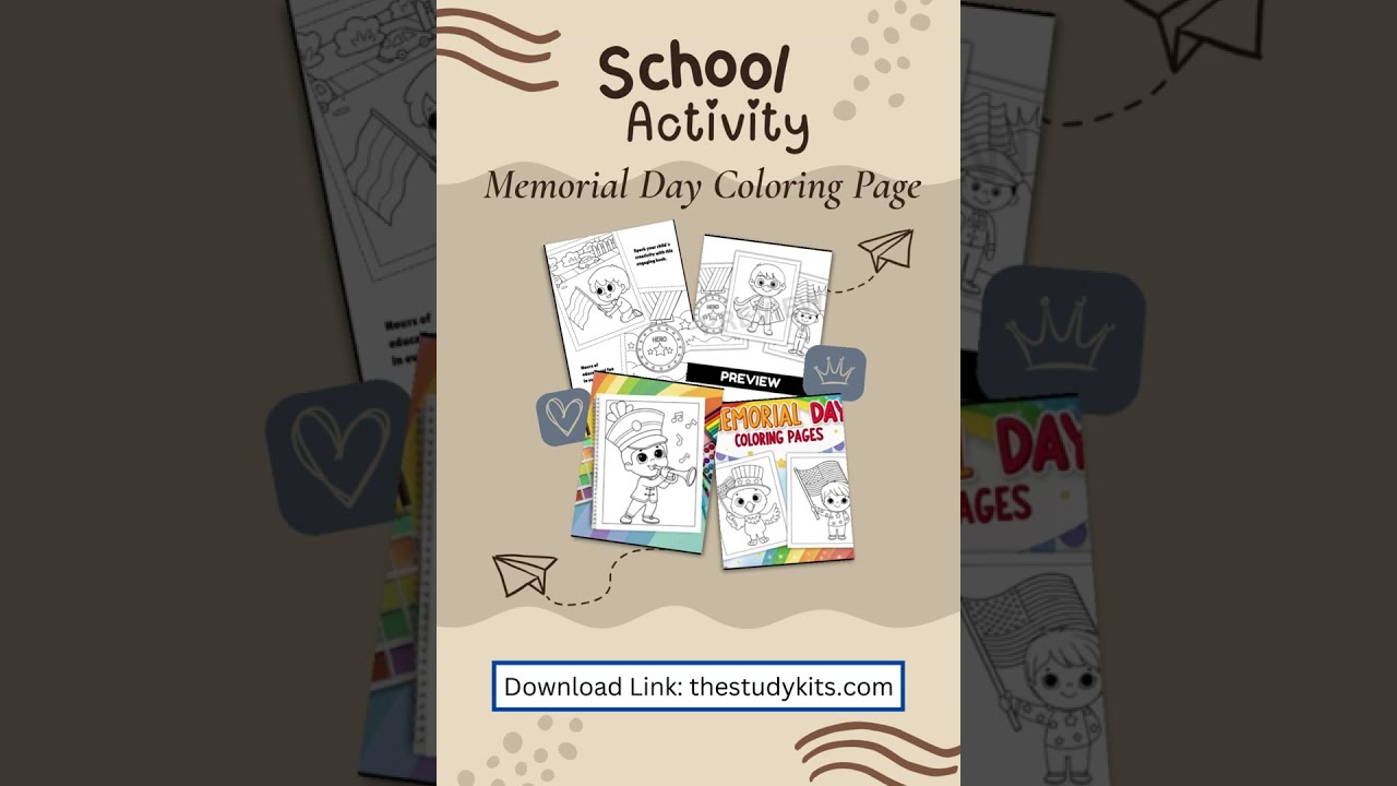 Memorial Day Coloring Page – Patriotic Memorial Day Printables for Kids