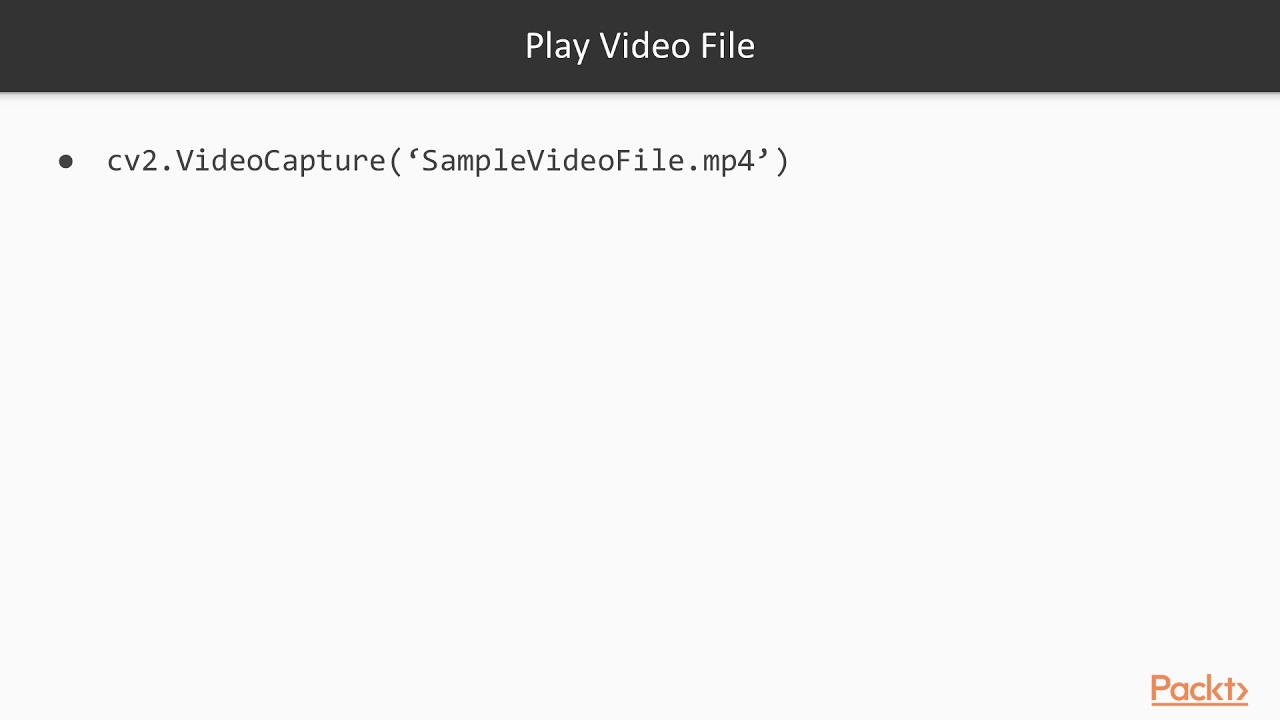 Learn Computer Vision with Python and OpenCV : Getting Started with Videos | packtpub.com