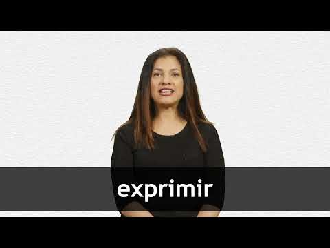 Traducción en inglés de “EXPRIMIR” | Collins Diccionario español-inglés