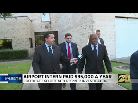 Airport intern paid $95,000 a year