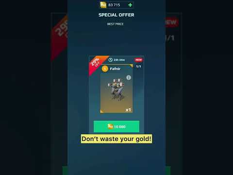 Don't Waste Your Gold! War Robots Update 8.1 Fafnir Special Offer #Shorts
