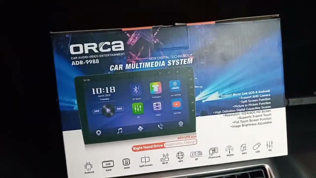 head unit ORCA 9 inch ram 2/32 terpasang rapi di avanza 2017 tanpa mengganti frame