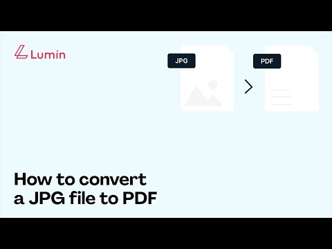 How to convert JPG file to PDF