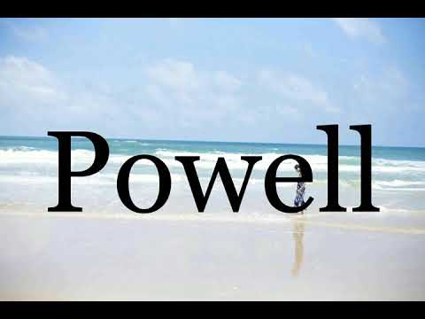How To Pronounce Powell🌈🌈🌈🌈🌈🌈Pronunciation Of Powell