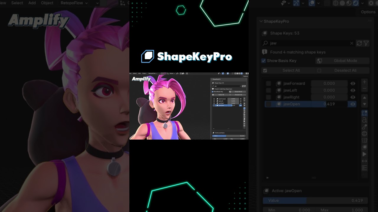 ShapeKeyPro: The Ultimate Shape Key Addon for Blender (Tutorial) #blenderaddon #shapekeys #tutorial