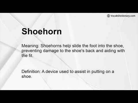 Shoehorn Meaning