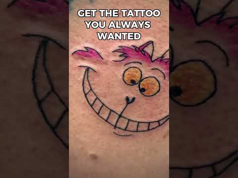 🐱 Tattoo Time: Bringing a Cheshire Cat to Life in Ink! 🐱